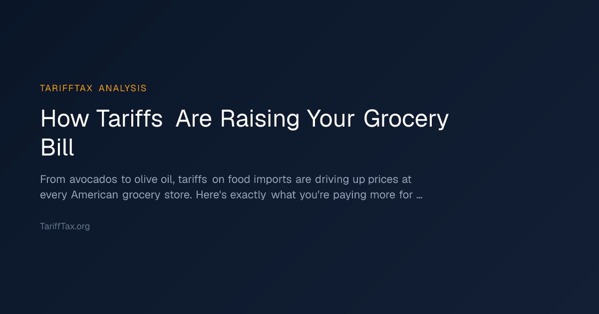 How Tariffs Are Raising Your Grocery Bill | TariffTax